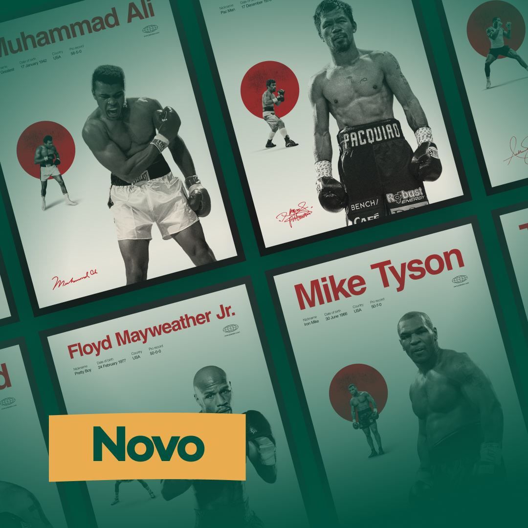 Boks Posteri - Snaga, Fokus i Legende Ringa – Plakaton