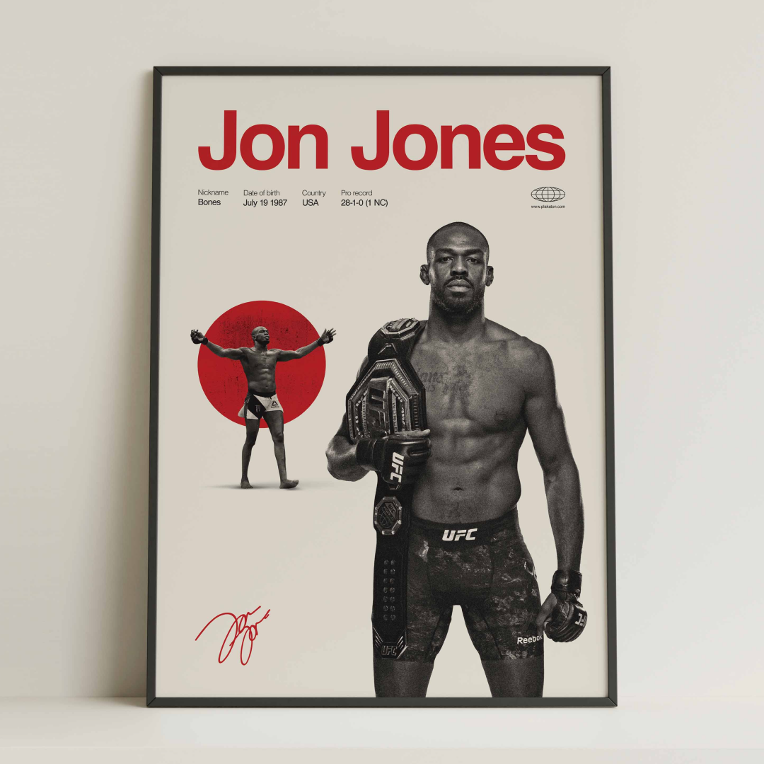 Jon Jones Poster – Dominacija bez granica – Plakaton