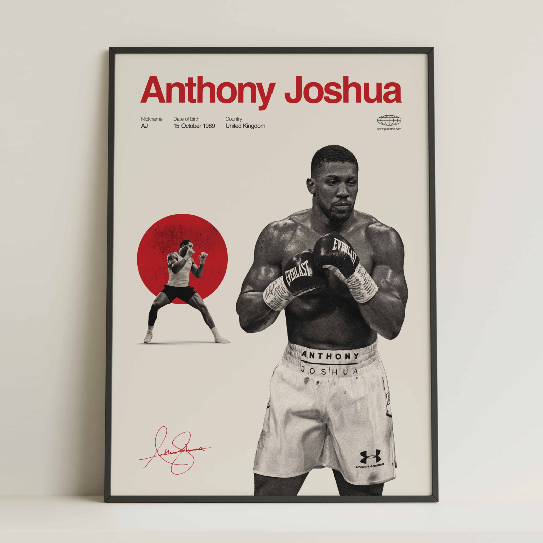 Anthony Joshua Poster – Snaga i fokus u svakom udarcu – Plakaton