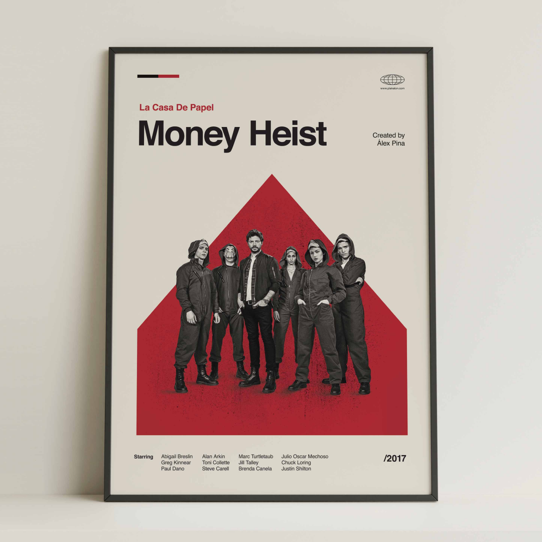 Money Heist – Ikonični Poster Savremenog Krimi Fenomena – Plakaton