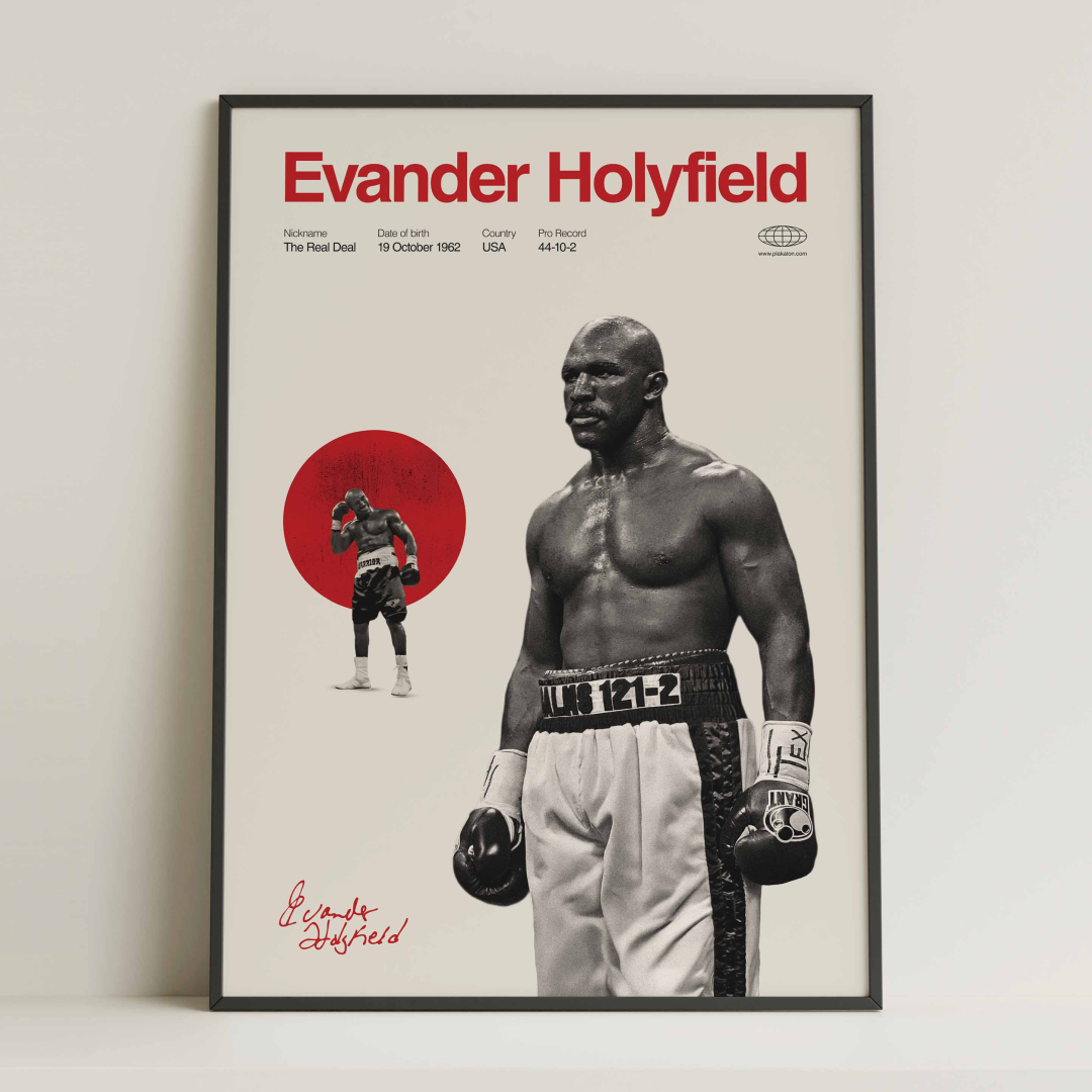 Evander Holyfield Poster – Pravi borac, legenda sporta – Plakaton