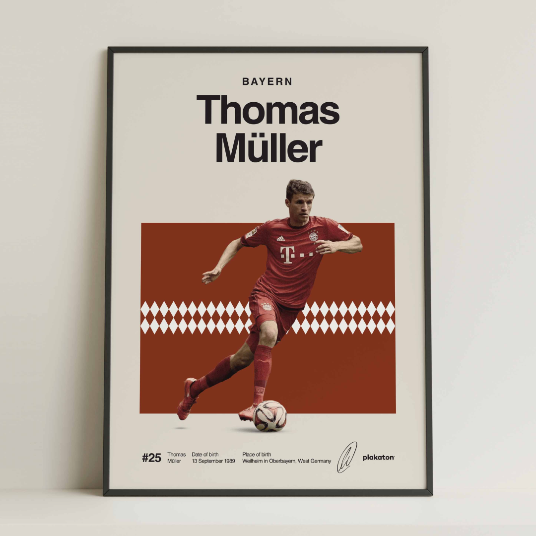 Thomas Müller poster – Inteligencija na terenu – Plakaton